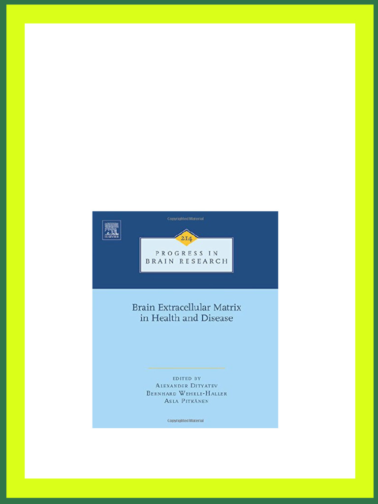 Brain Extracellular Matrix in Health and Disease First Edition Dityatev PDF Download | PDF ...