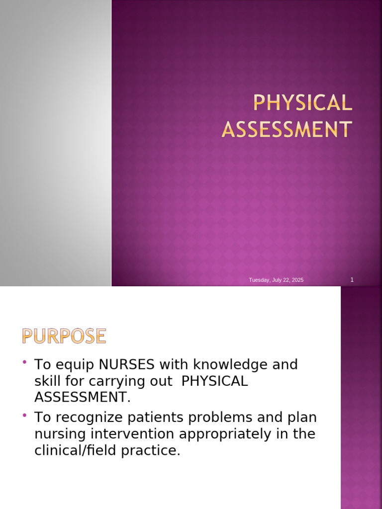 Physical Assessment Techniques for Nurses | PDF | Hand