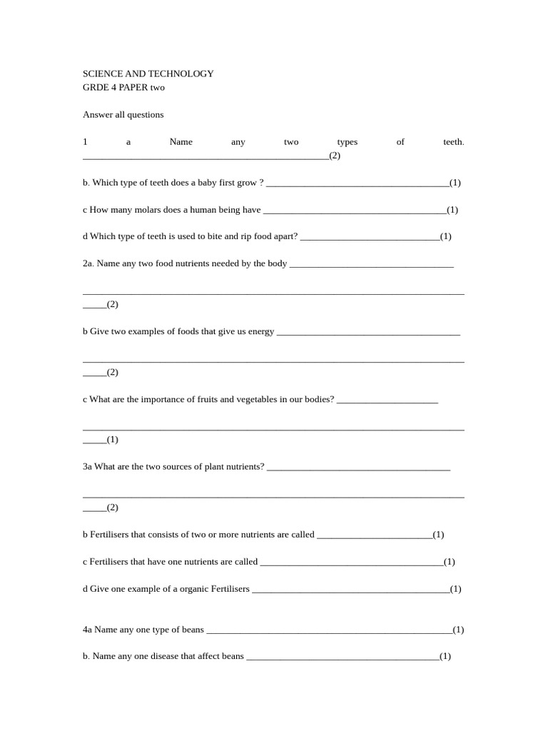 Science and Technology Grade 4 | PDF | Fertilizer | Soil