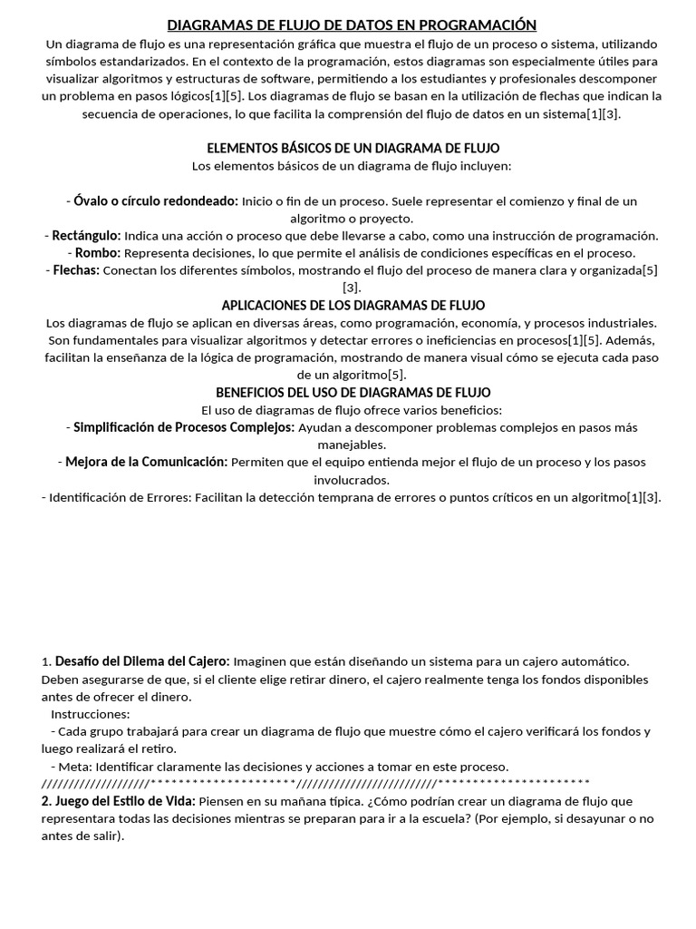 Diagramas de Flujo en Programación | PDF | Programación de computadoras ...