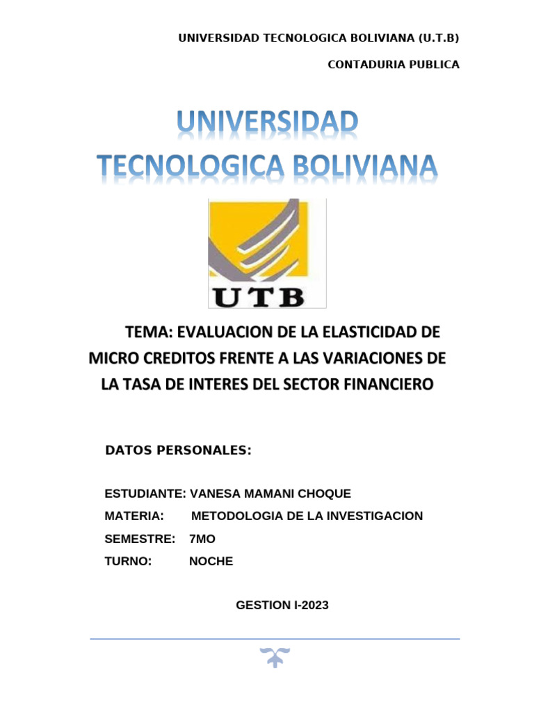 Vanesa Mamani Choque REV EFB 2 | PDF | Bolivia | Economias