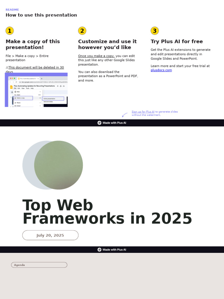 Fichier Top Web Frameworks in 2025 | PDF | Mobile App | Xamarin