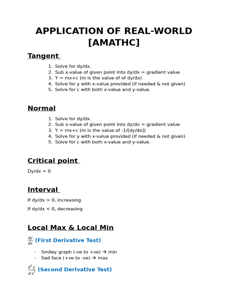 Application of Real-World Cheatsheet | PDF | Mathematical Optimization ...