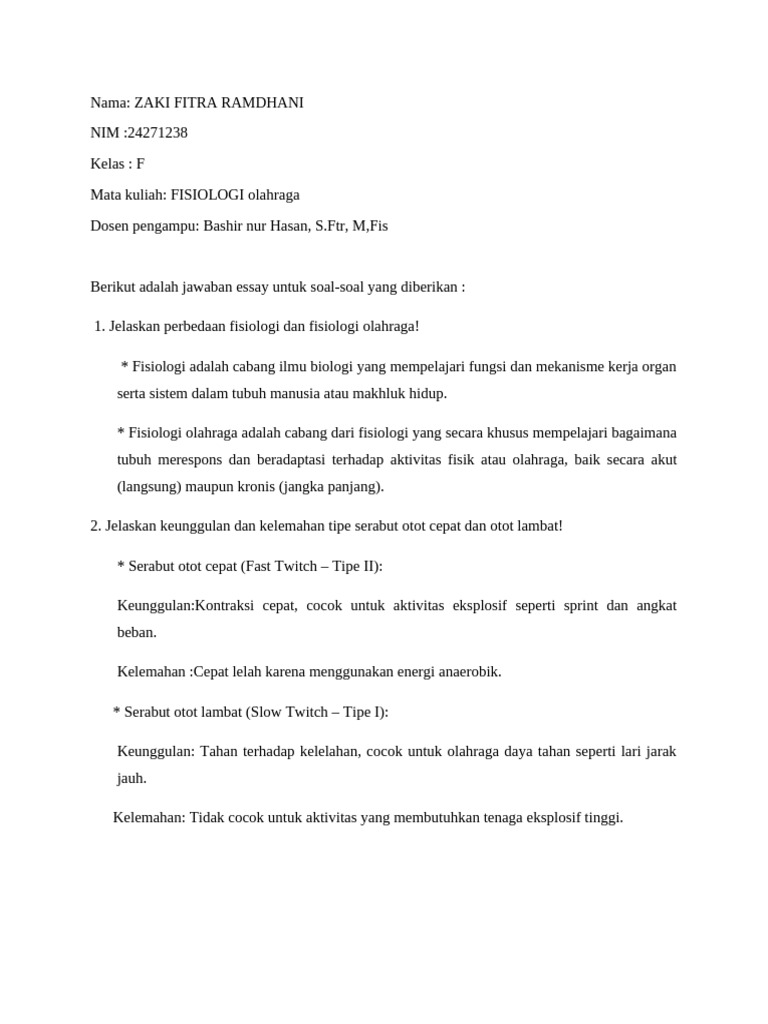 Zaki Fitra Ramdhani - 24271238 - FISOR | PDF