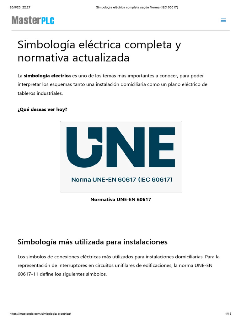 Simbología Eléctrica Completa Según Norma (IEC 60617) | PDF | Relé | Enchufes y tomas de ...