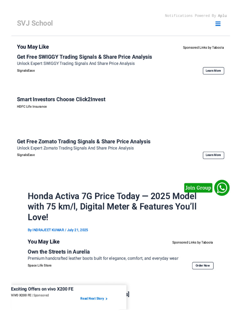 Honda Activa 7G Price Today - 2025 Model With 75 KM - L, Digital Meter ...