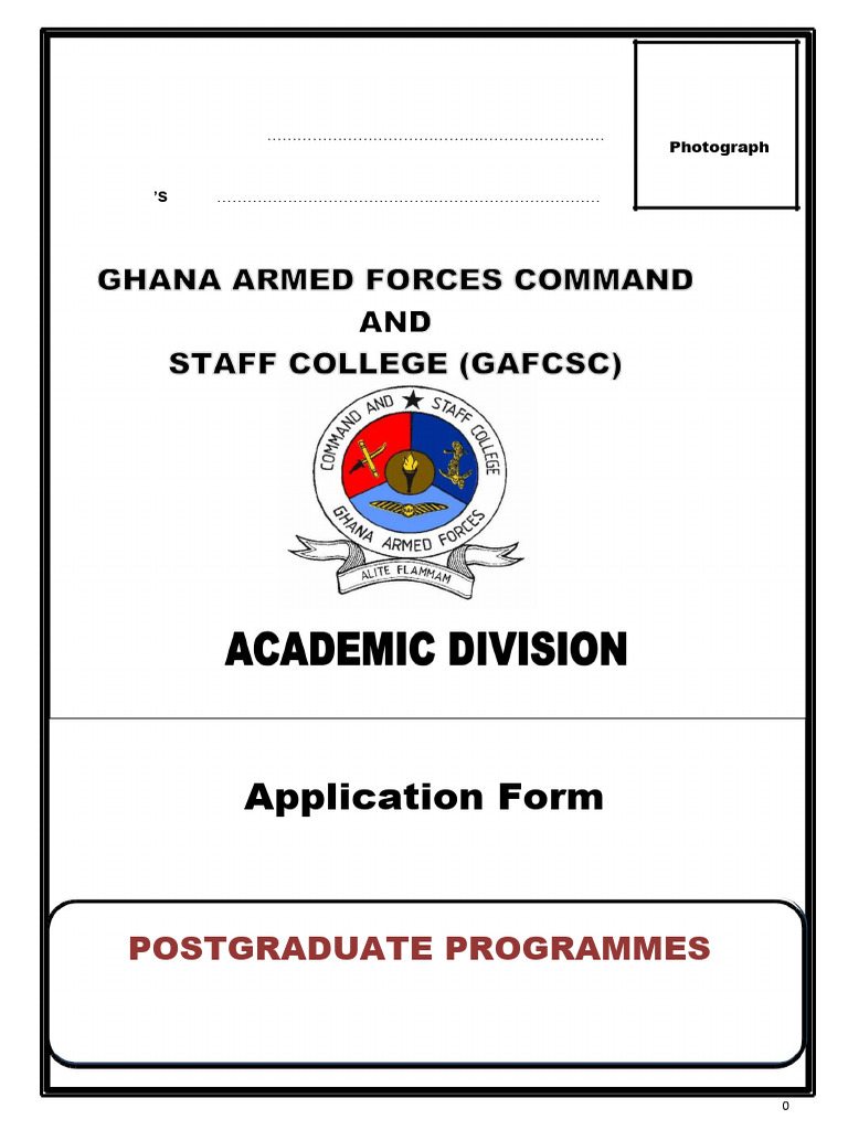 GAFCSC MSc Application Form Guide | PDF | English Language