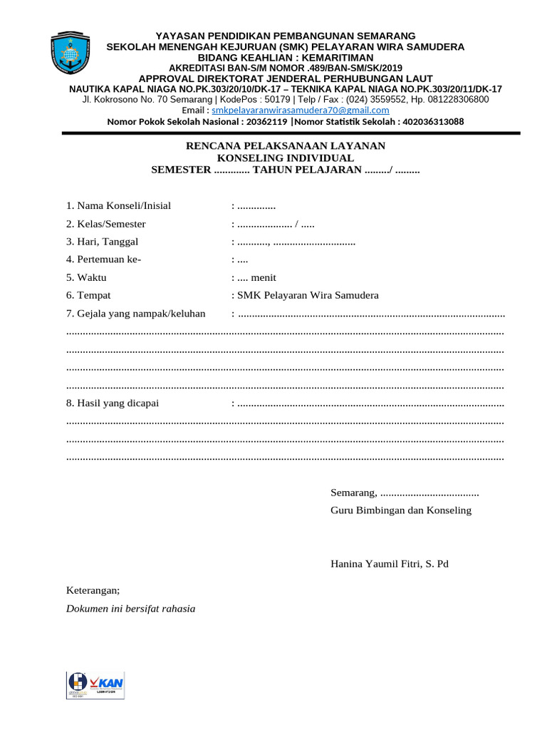 Template RPL Individu | PDF