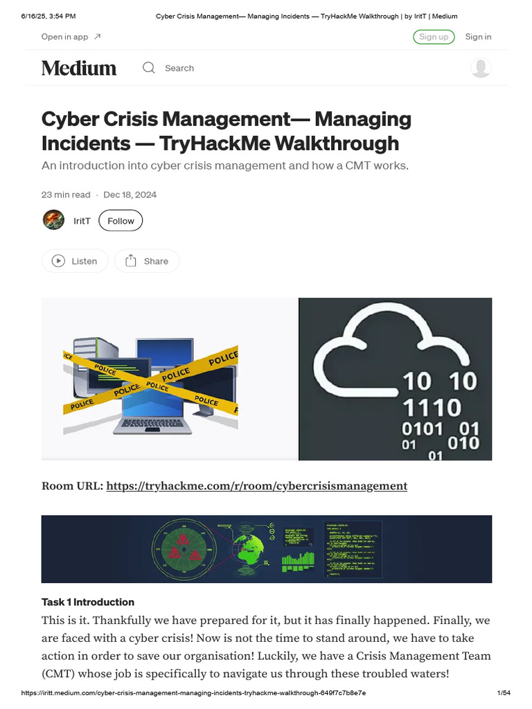 Cyber Crisis Management Overview | PDF | Crisis Management | Ransomware