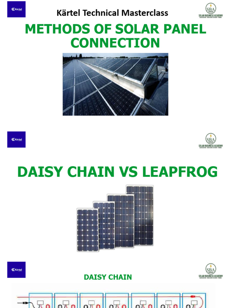 Leapfrog vs Daisy Chain Solar Wiring | PDF