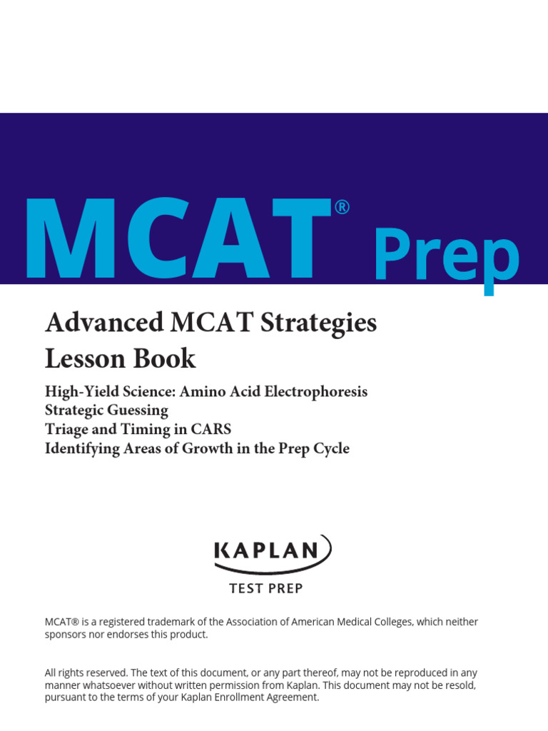Advanced MCAT Strategies Handout | PDF | Anode | Acid Dissociation Constant