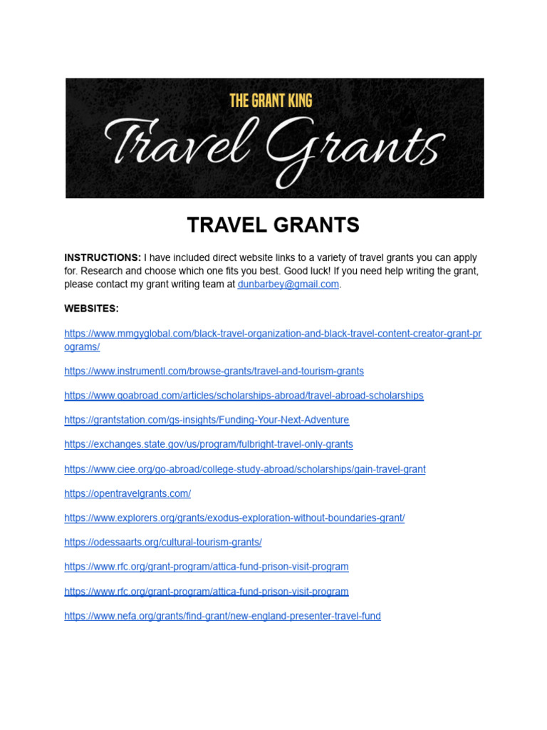 Travel Grants | PDF