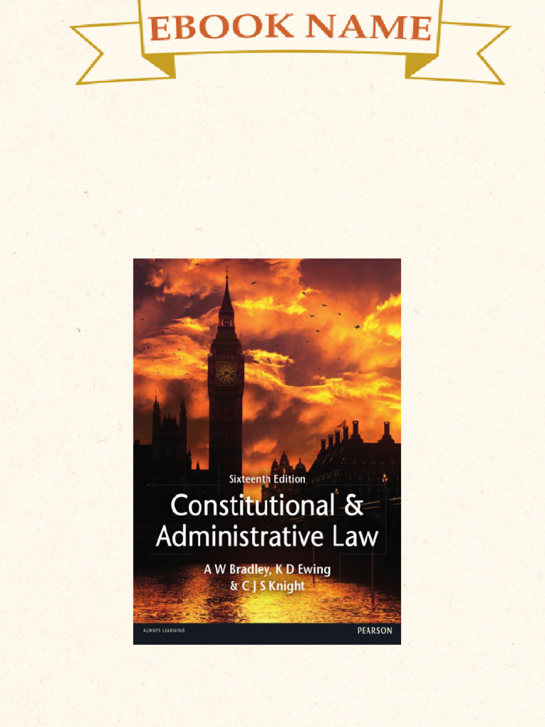 Constitutional Administrative Law 16th Edition Bradley PDF Download ...