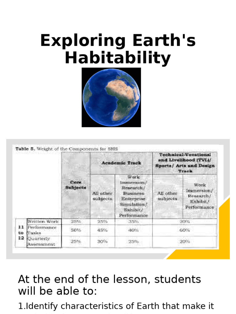 L1.Exploring Earth's Habitability | PDF | Earth | Atmosphere