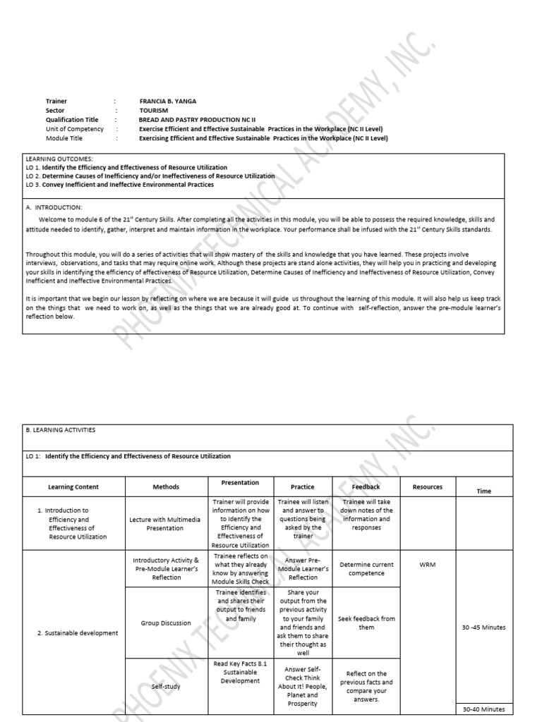 Module 8 - nc2 Sp-Phoenix | PDF | Learning | Skill