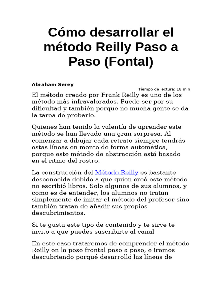 Método Reilly Frontal: Guía Paso a Paso | PDF | Ojo | Esfera