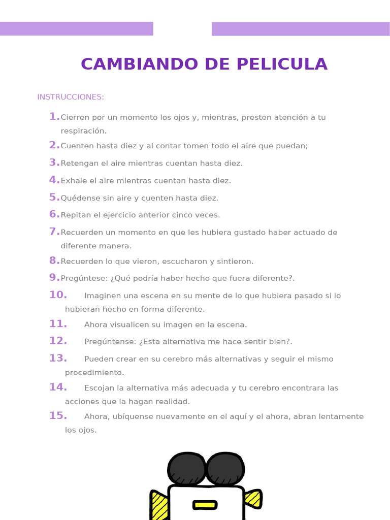 Ejercicio de Visualización y Reflexión | PDF