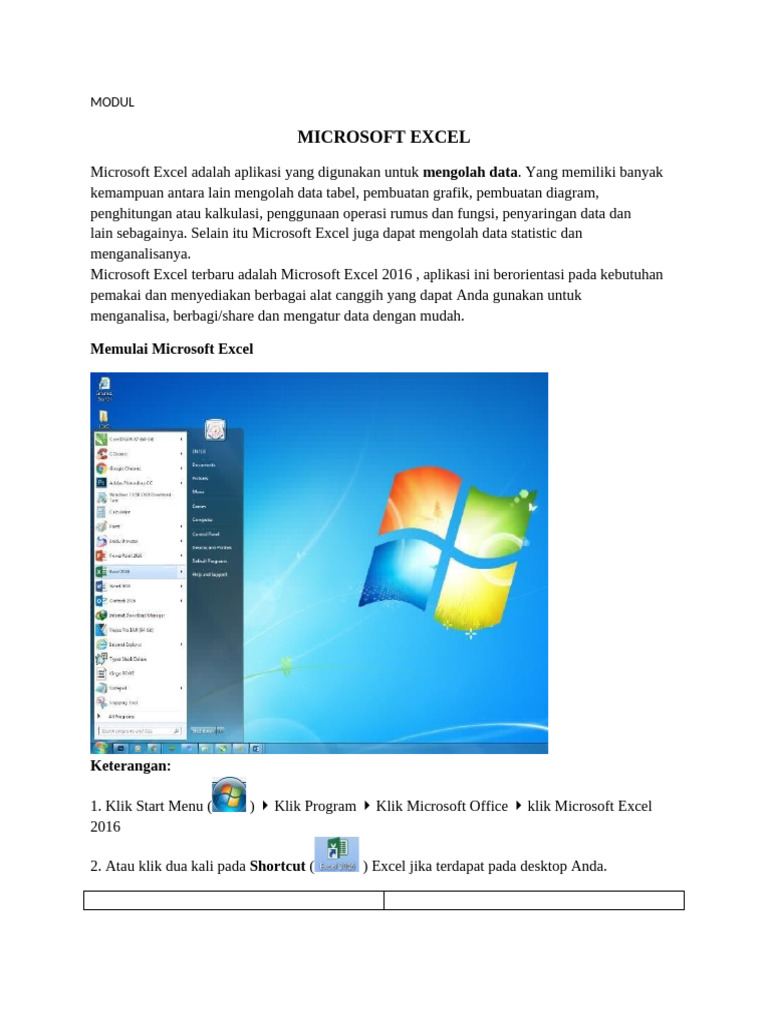 MODUL Microsoft Excel | PDF