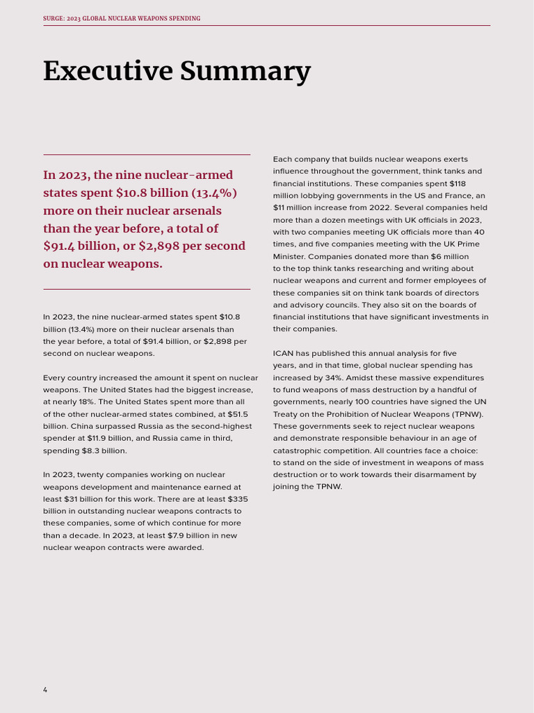 Spending Report 2024 Executive Summary Digital | PDF | International ...