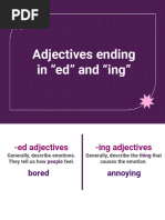 Adjectives to Describe Events | PDF