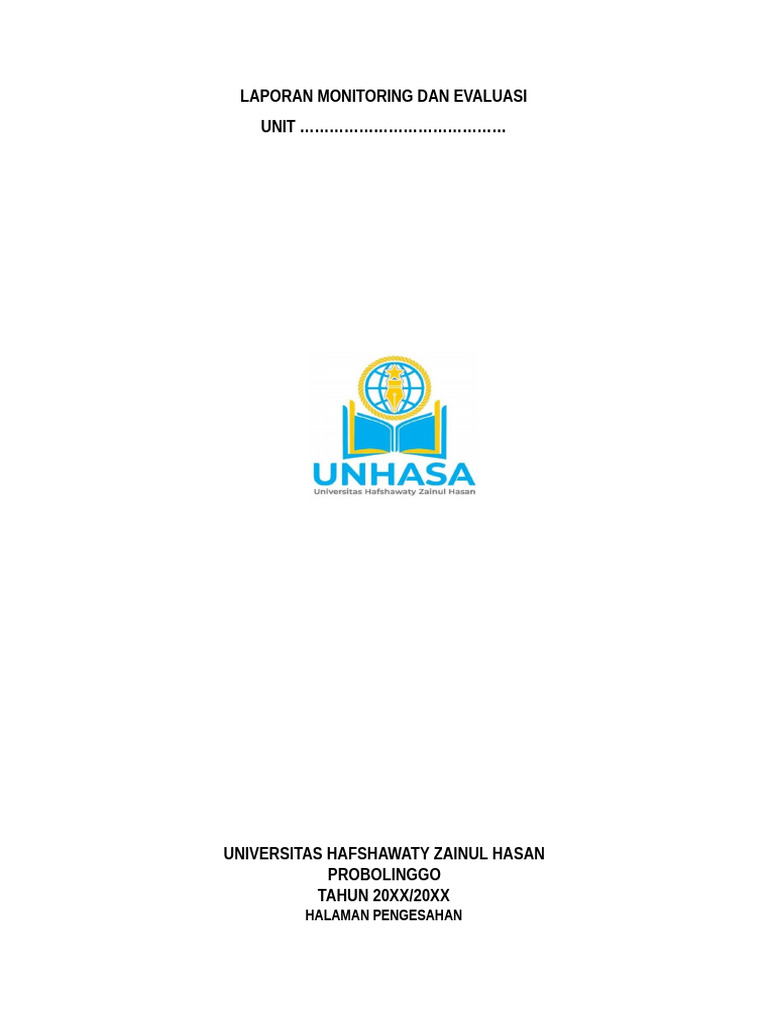 Laporan Monev Sarana Prasarana 20XX | PDF