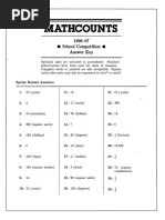 2022 Chapter Competition Answer Key | PDF