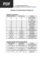 FL Studio Hotkeys Cheat Sheet | PDF | Keyboard Shortcut | Computer Keyboard