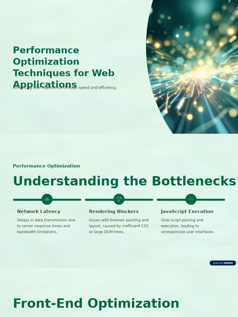 Performance Optimization Techniques For Web Applications | PDF | Software Engineering | Computer ...