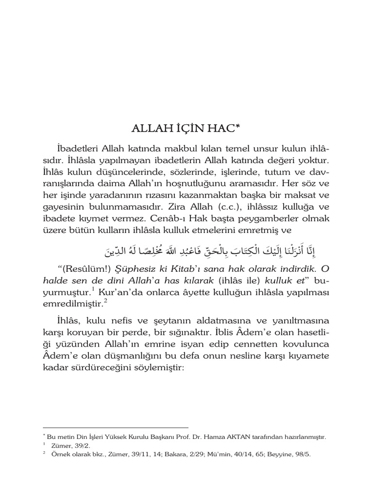 13 - Allah Icin Hac | PDF
