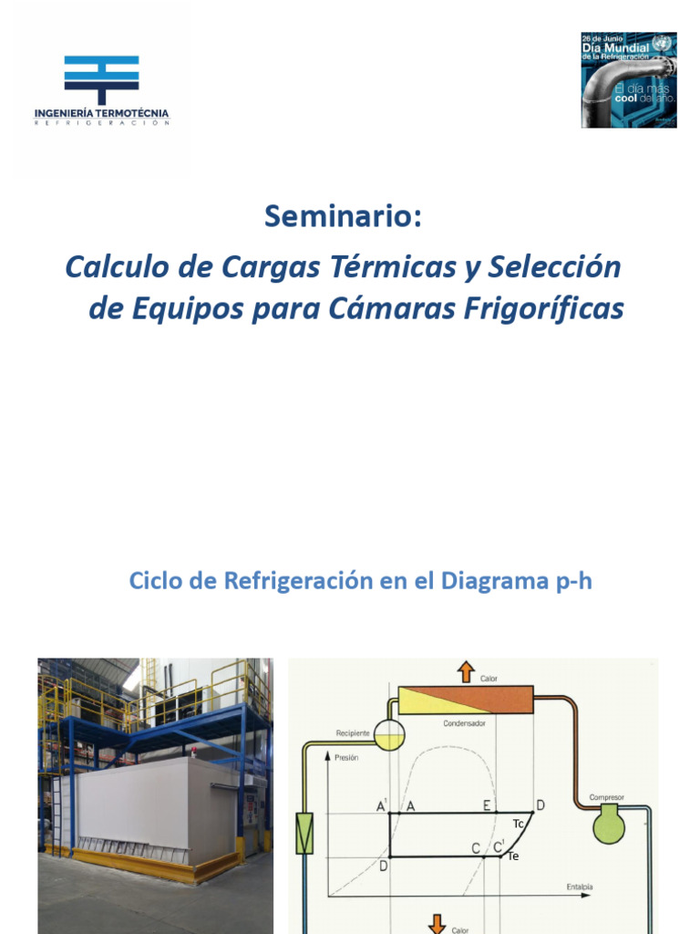 Cálculo de Cargas Térmicas en Refrigeración | PDF | Aislamiento térmico