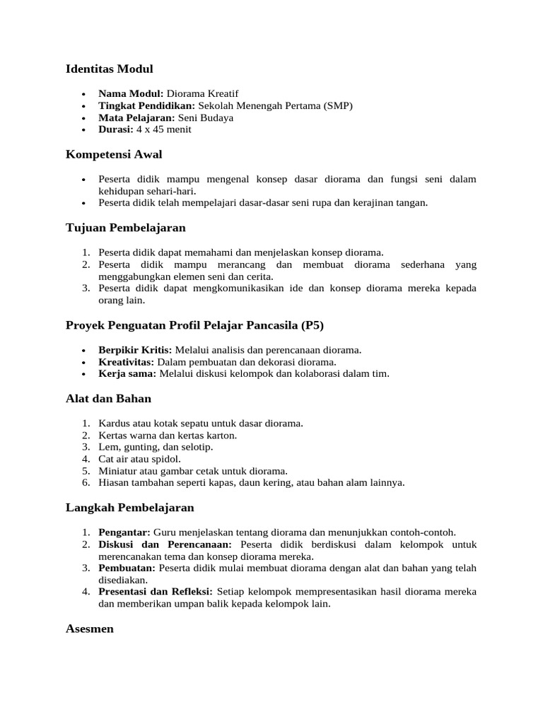 Identitas Modul | PDF