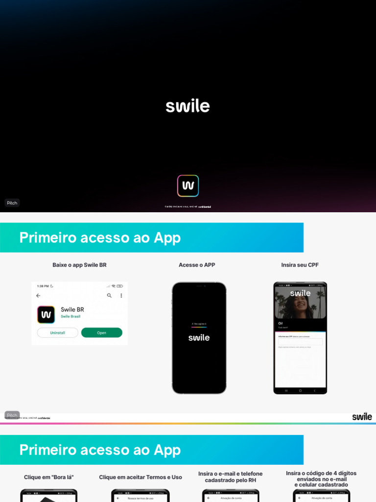 Guia de Acesso ao App Swile BR | PDF