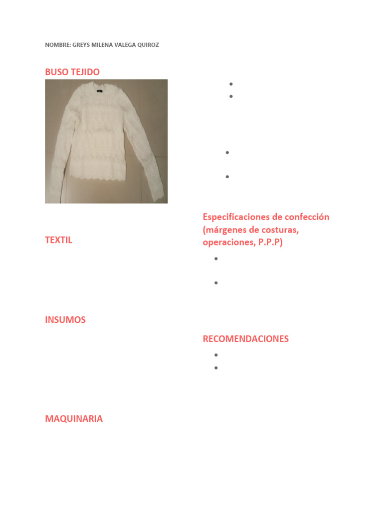 Buso Tejido | PDF
