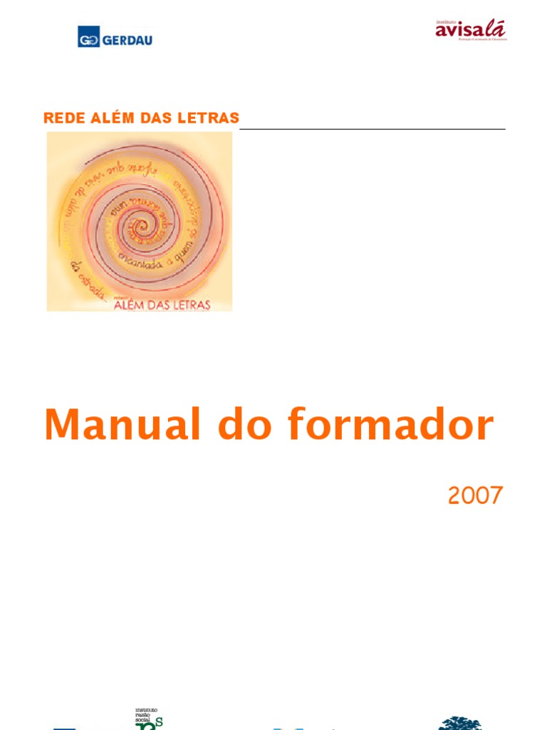 Manual Do Formador Alem Das Letras 2007 | PDF | Alfabetização | Pedagogia