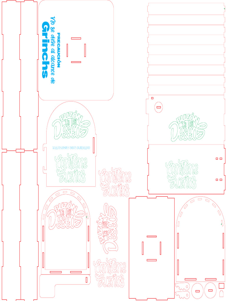 Laser Cut 3d Wooden Express Mail Box Vector Vecty - Co 4342 | PDF