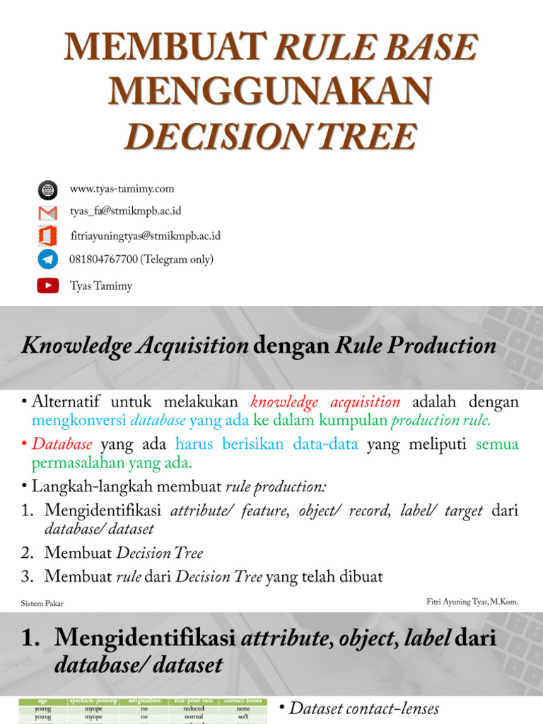 5-Membuat Rule Based Dengan Decision Tree-Tyas | PDF
