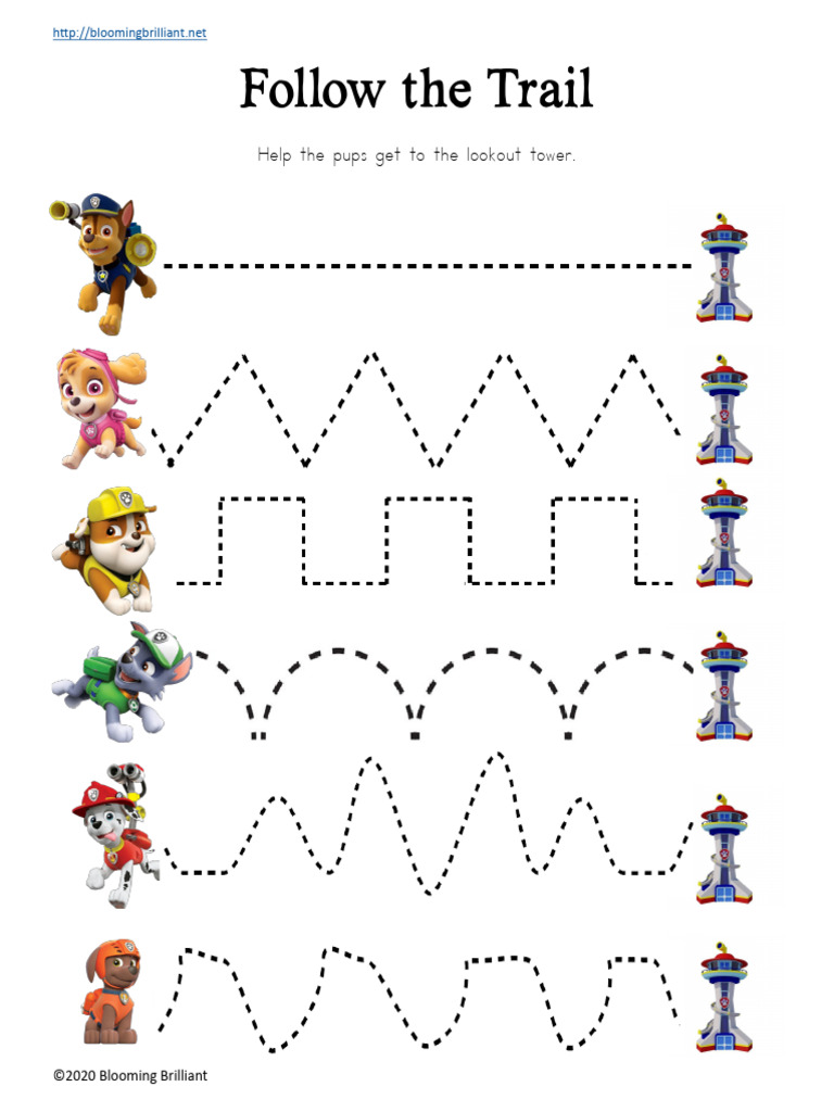 Paw Patrol Preschool Activity Pack | PDF