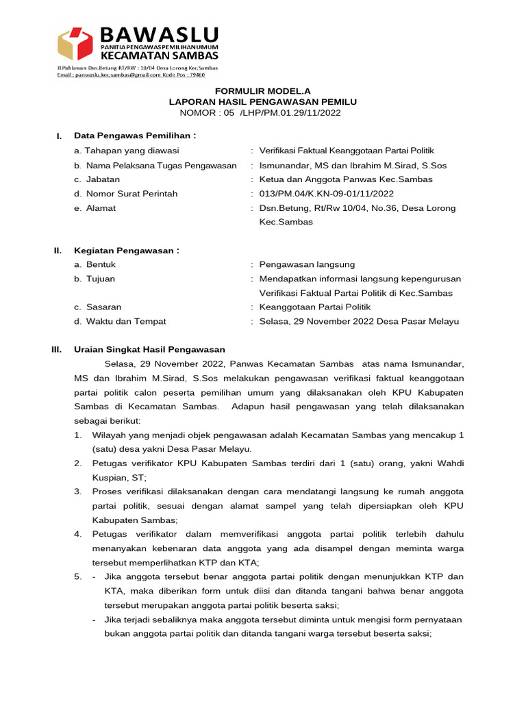 29-11-2022 Form a Desa Pasar Melayu | PDF
