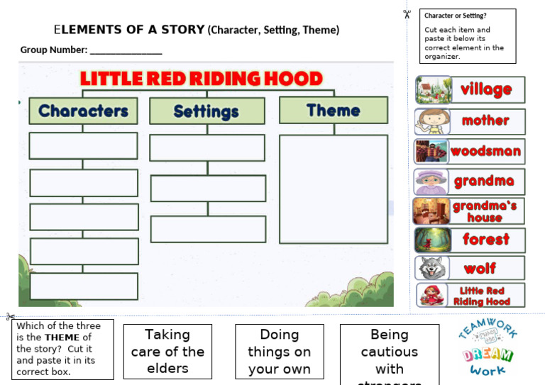 Elements of A Story Activity Sheet | PDF