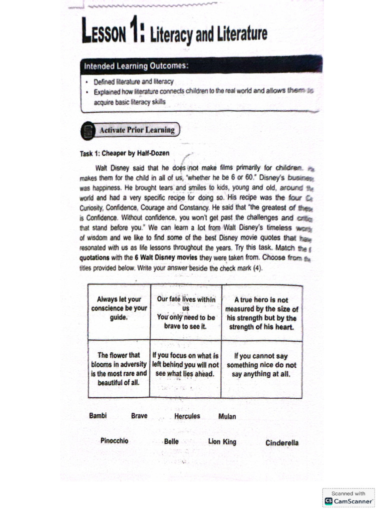 Week 2 Literacy and Literature | PDF