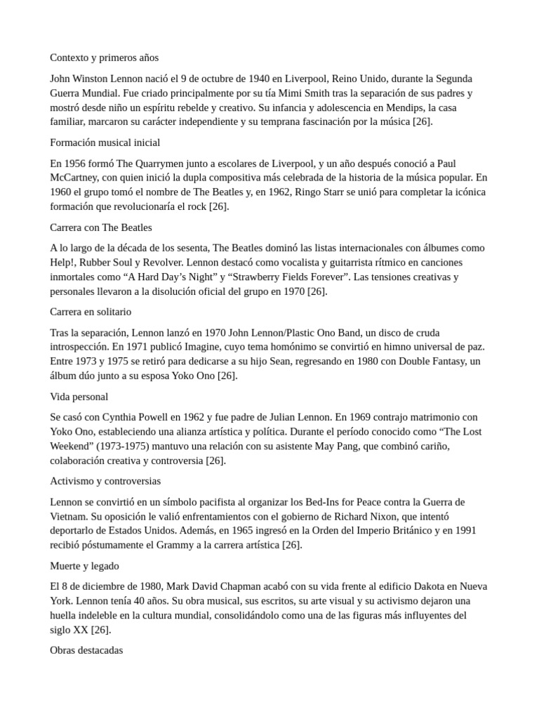 John Lennon | PDF | John Lennon | Los Beatles