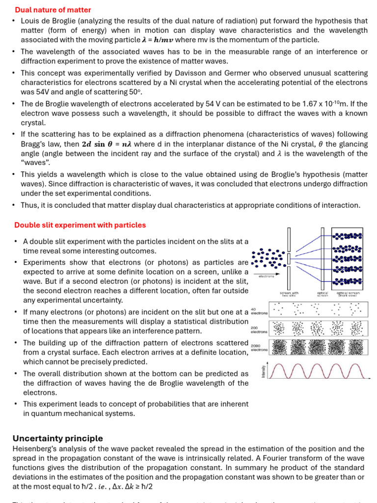 Module 02 - Study Material - 1 | PDF | Waves | Electron