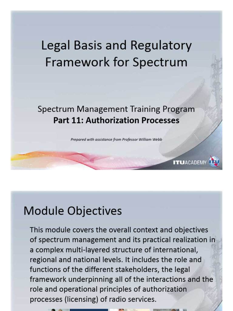 Spectrum Management: Authorization Processes | PDF | Radio Spectrum ...