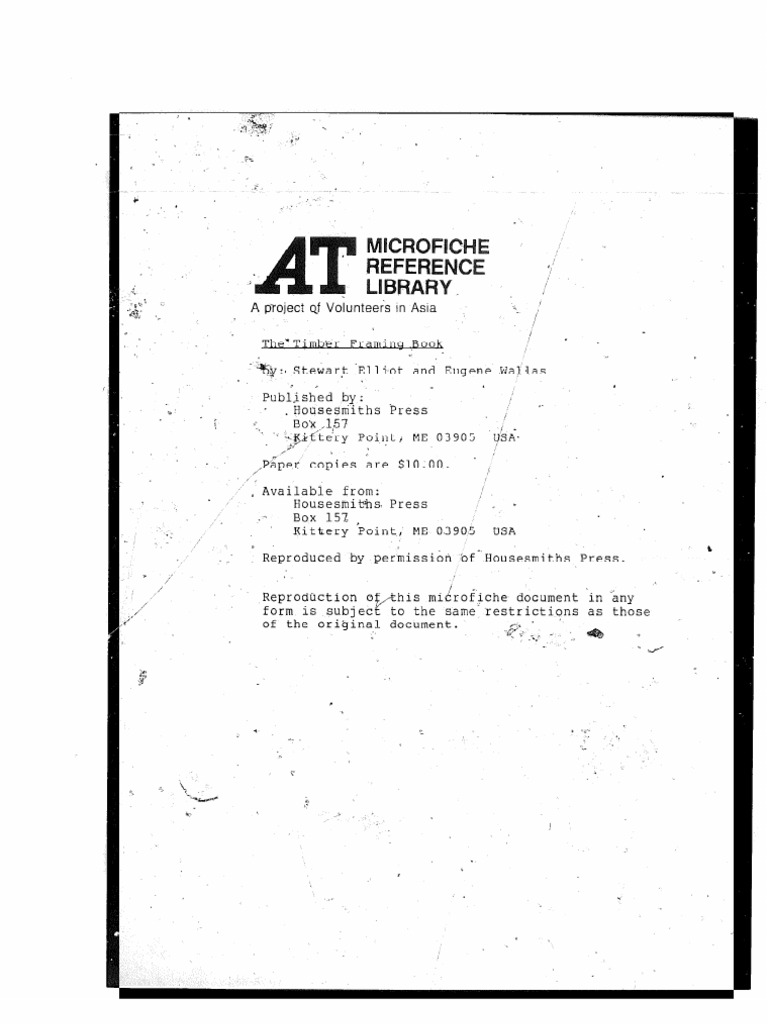 Timber Framing Pdf Framing Construction Lumber