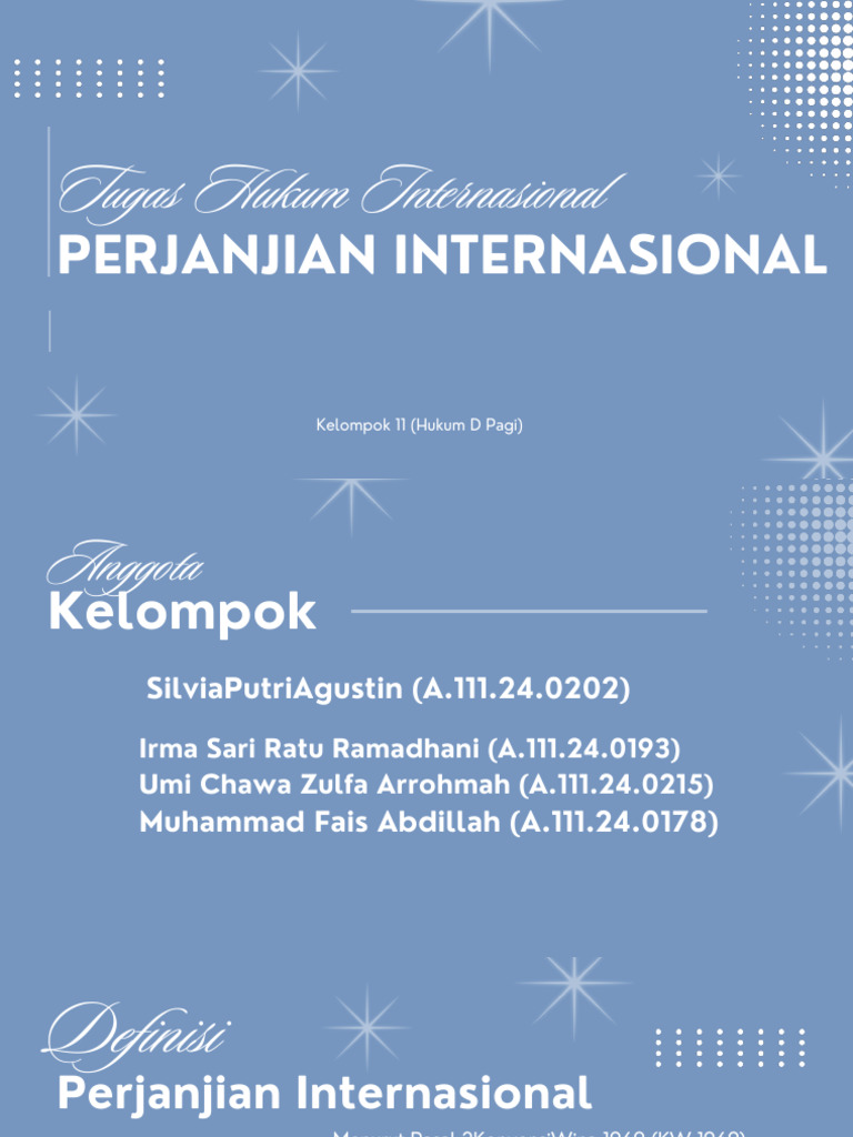 Perjanjian Internasional Kelompok 11 20250622 124922 0000 | PDF