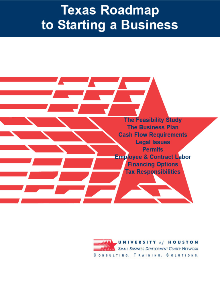 SBDC Texas Roadmap | PDF | Marketing | Feasibility Study