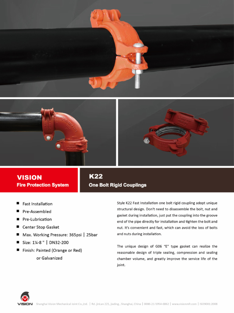 K22 Fast Couplings Data Sheet | PDF