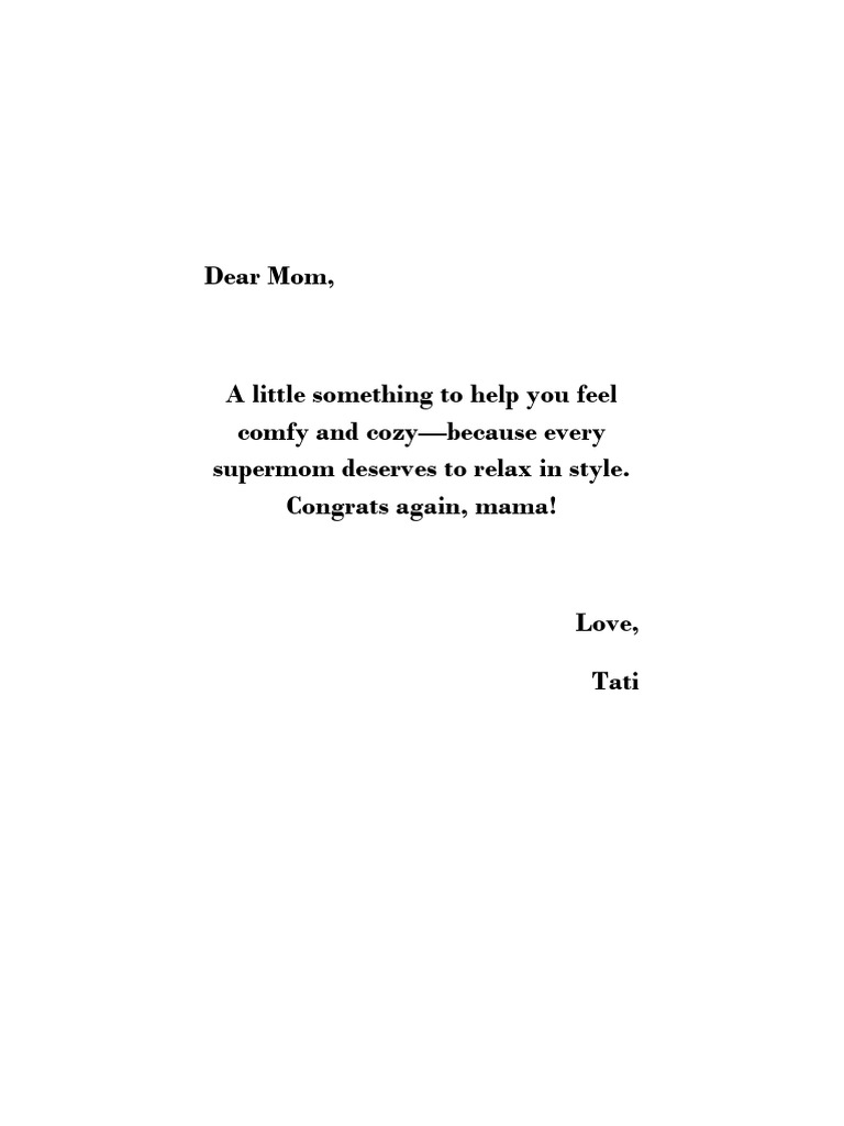 Dear Mom | PDF