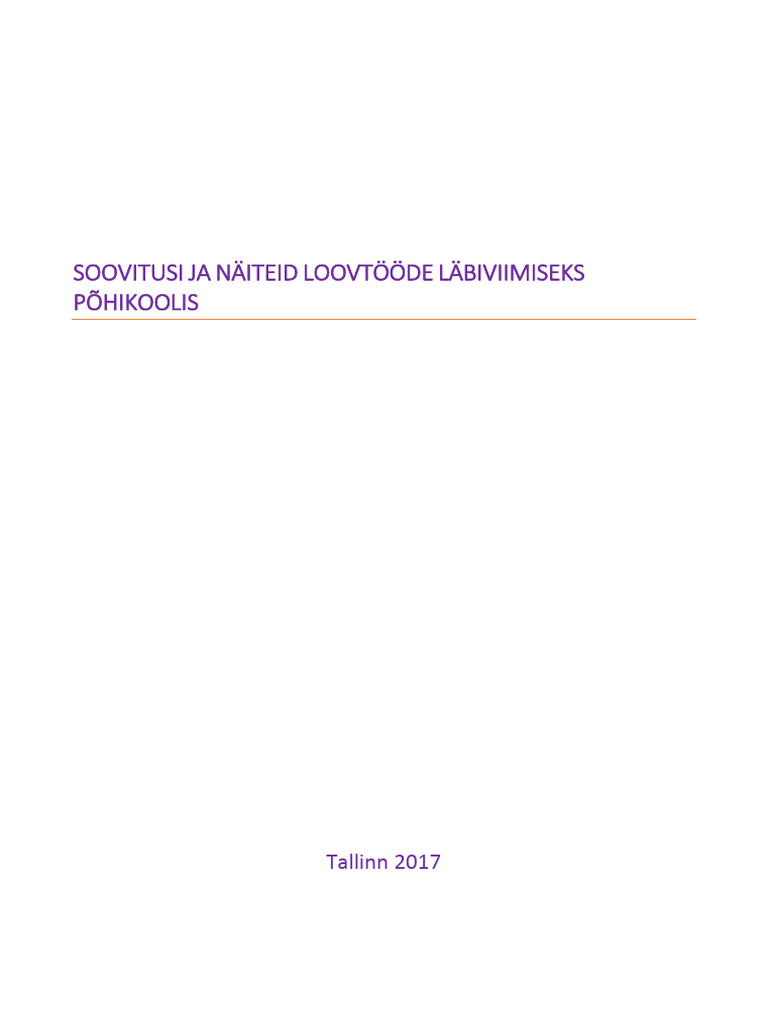 Loovtoode Juhend 2017 | PDF