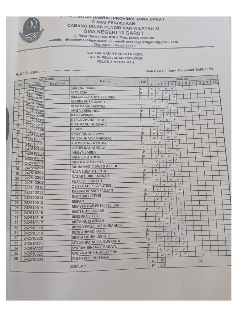 Presensi Siswa Compressed Pdf
